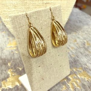 Jewelry | Gold Dangle Cluster Loop Earrings | Poshmark